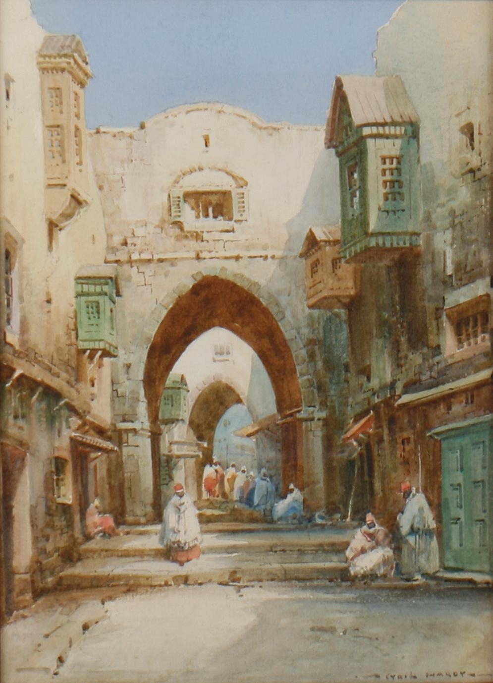 Cyril Hardy | Street in Palestine | MutualArt