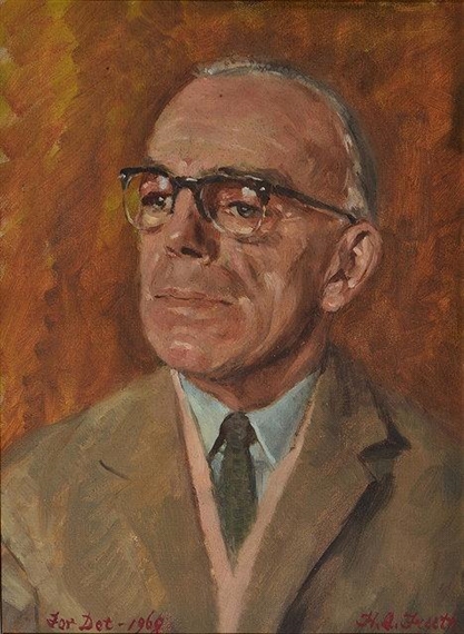 Hubert Andrew Freeth | Portrait of John Hodgkins (1968) | MutualArt