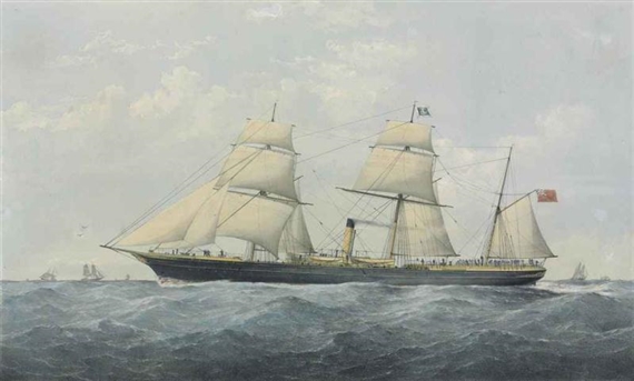 Thomas Goldsworth Dutton | Screw Steam Ship Tararua (1865) | MutualArt