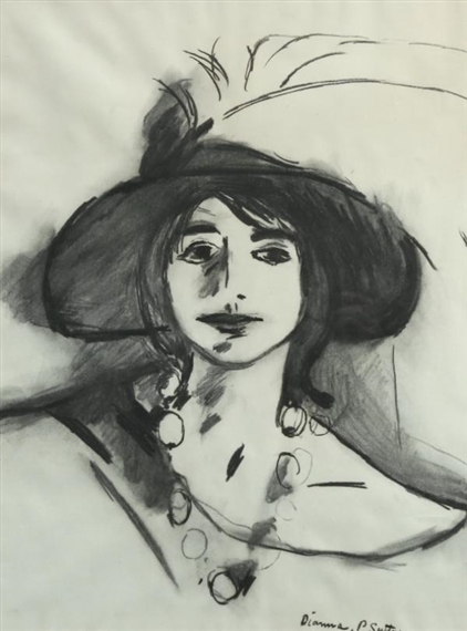 Philip Sutton | Portrait of Dianna | MutualArt