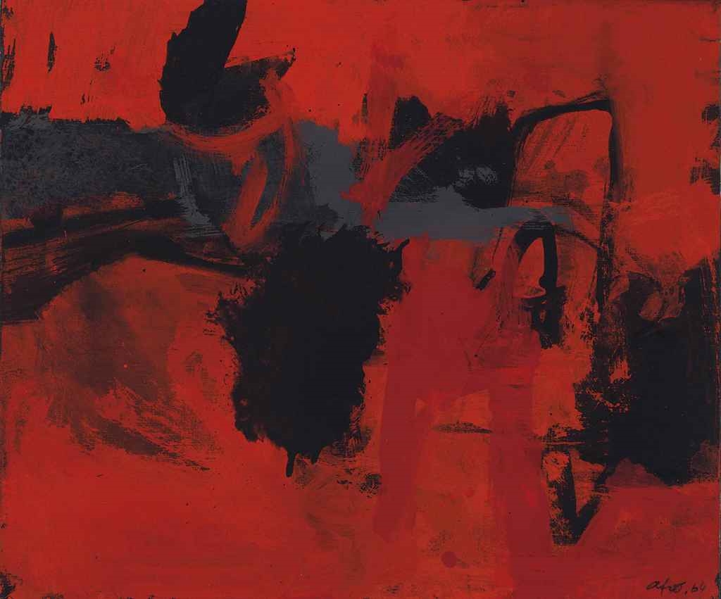 Afro Basaldella | Senza titolo (Giallo rosso nero) (1964) | MutualArt