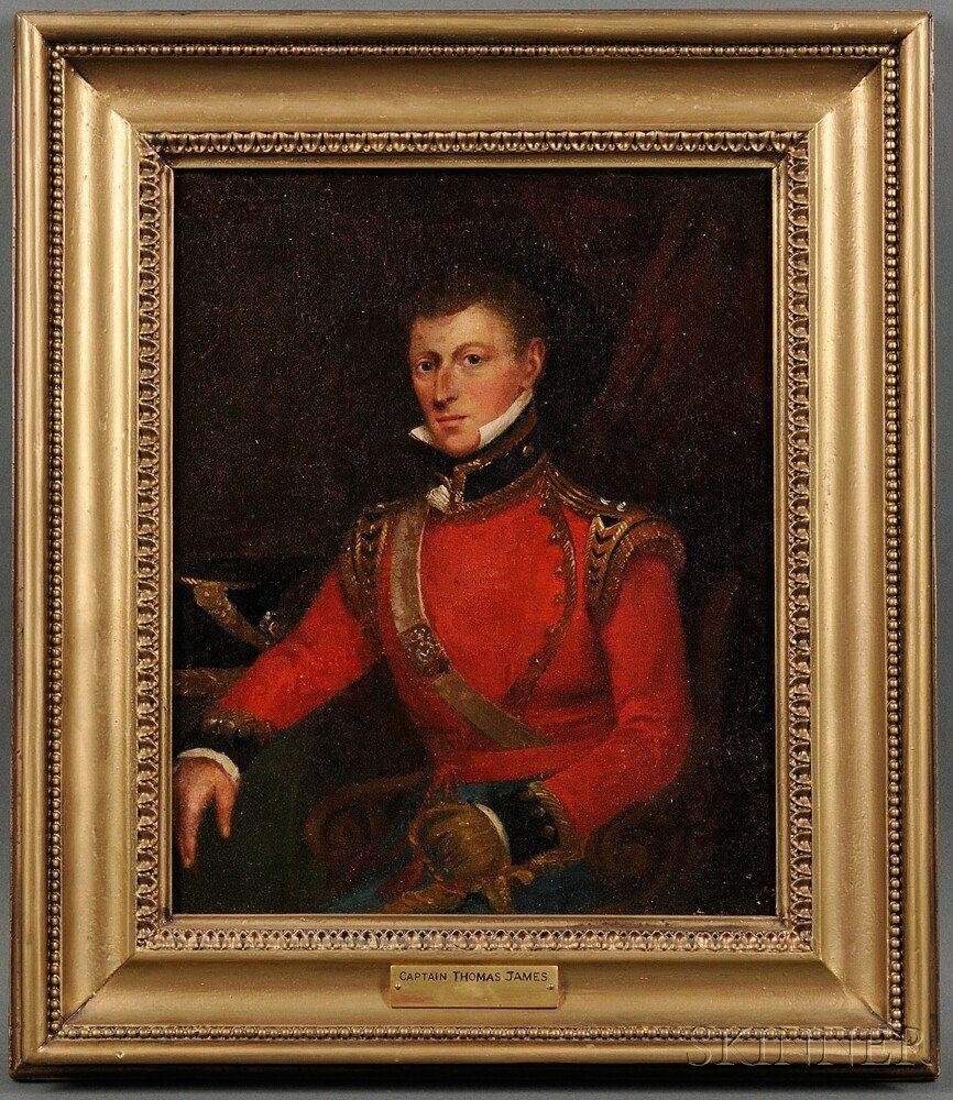 British School, 19th Century | Portrait of an Officer, Thought to be ...