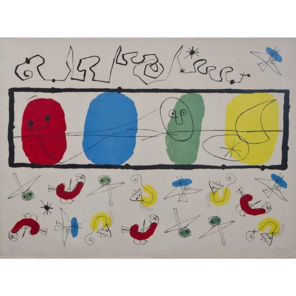 Joan Miró | Les oiseaux (1956) | MutualArt