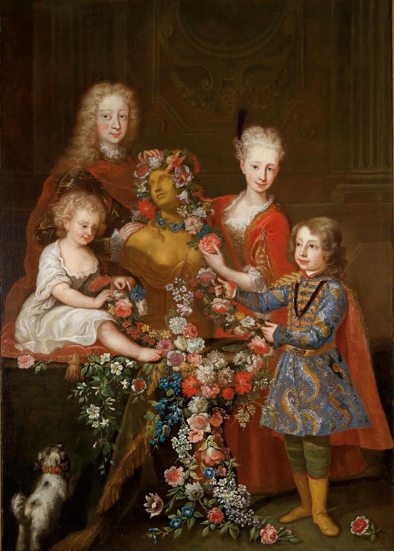 Austrian School, 18th Century | A Portrait of four children from a ...