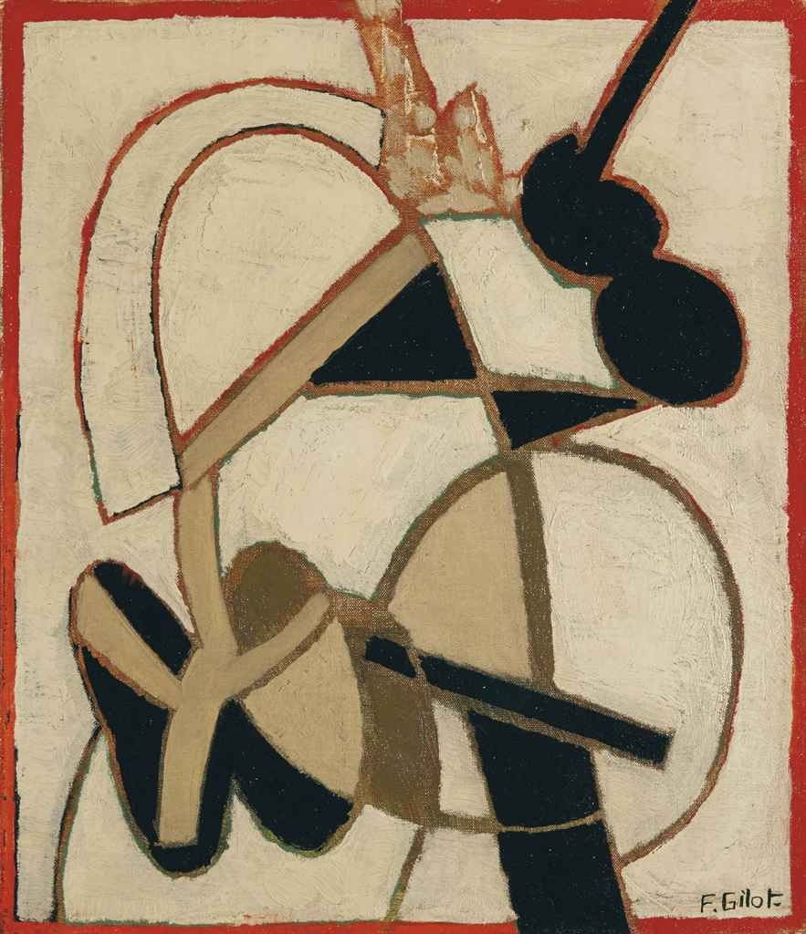 Françoise Gilot | Still Life with Flowers on a Red Table | MutualArt