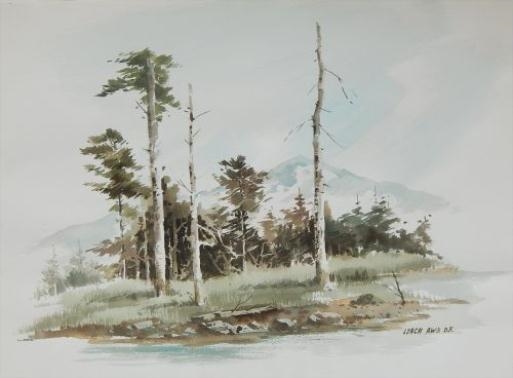 Fred Leach | Landscape with Mountains in the Distance | MutualArt