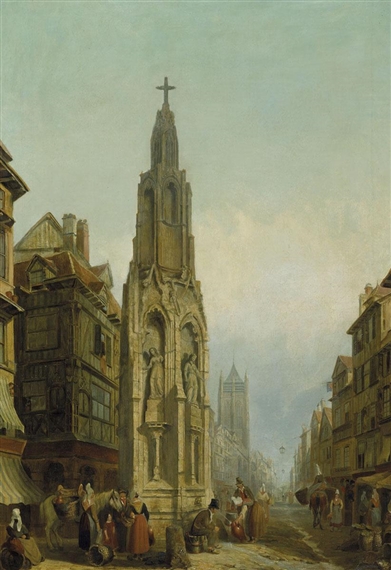 Henry Gritten | Fontaine de la Croix de Pierre (1852) | MutualArt