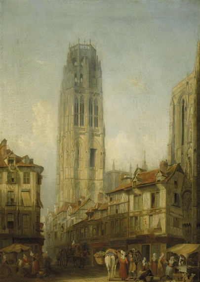 Henry Gritten | Tour de Beurre Rouen Cathedral from the Place de la ...