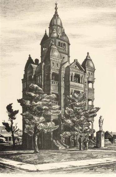 Jerry Bywaters | Texas Courthouse (1938) | MutualArt