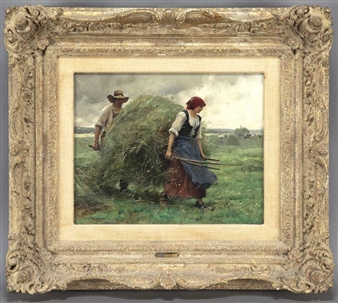 Julien Dupré | HAYING TIME (1890) | MutualArt
