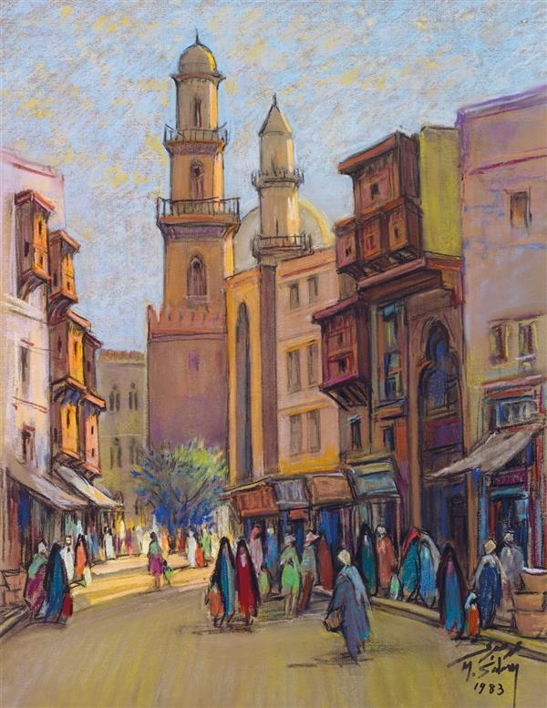 Mohamed Sabry | MOSQUÉE DE KALAWON-VIEUX CAIRE, ÉGYPTE (1983) | MutualArt