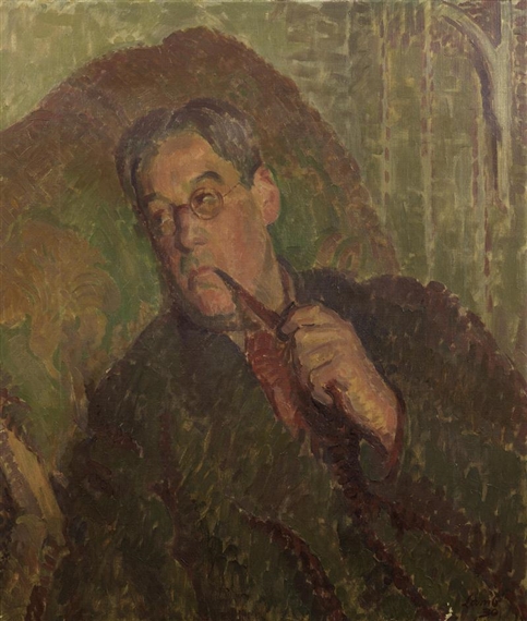 Henry Lamb | Portrait of Oliver Strachey (1930) | MutualArt
