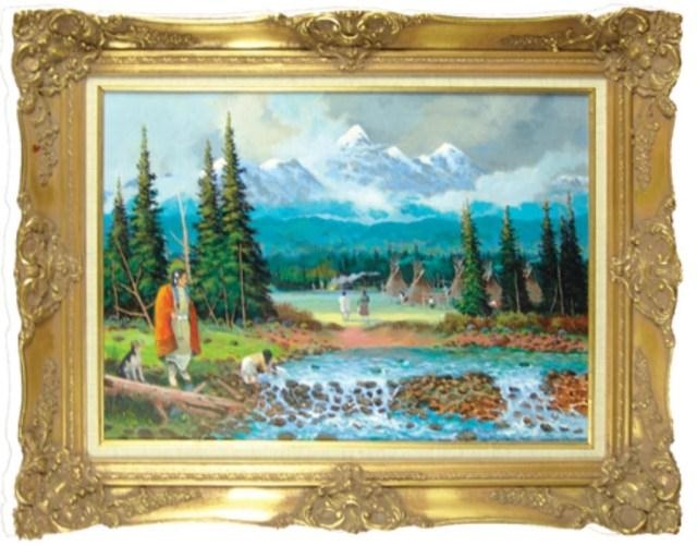 Asa Battles | An encampment on the river (Circa 1980s) | MutualArt