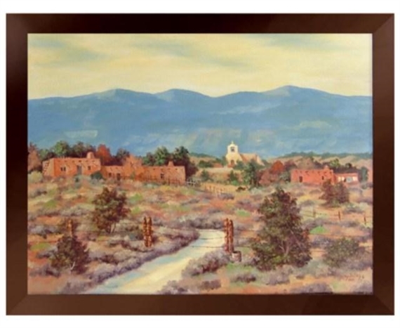 Asa Battles | An old Spanish church and adobe buildings (Circa 1989 ...