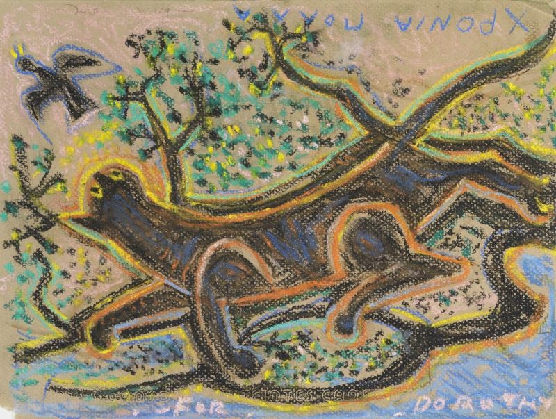 John Craxton | Cat and bird | MutualArt