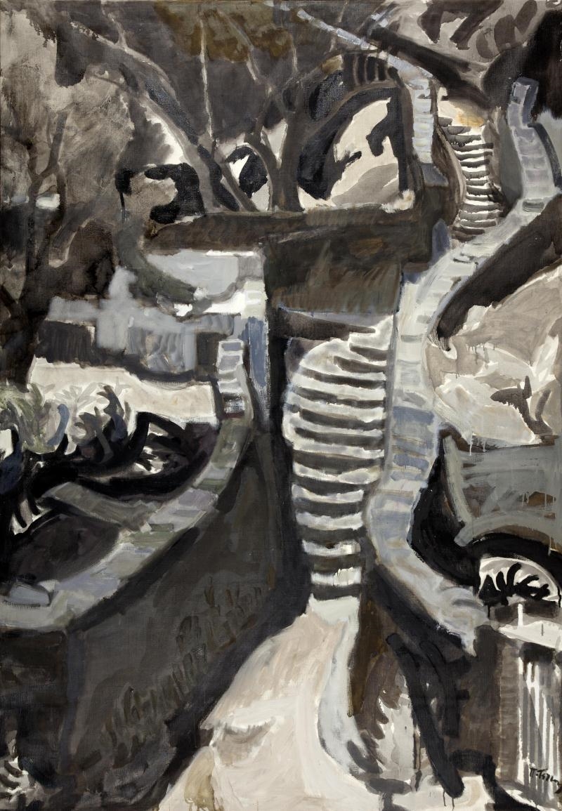 Panayiotis Tetsis | Top-down view of Sifnos VI (1968 - 1975) | MutualArt