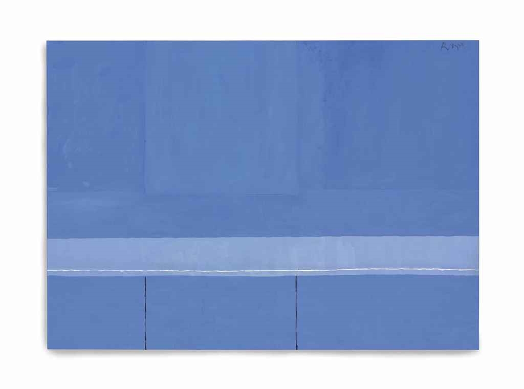 Robert Motherwell | Open No. 23: In Blue with Variations of Ultramarine ...