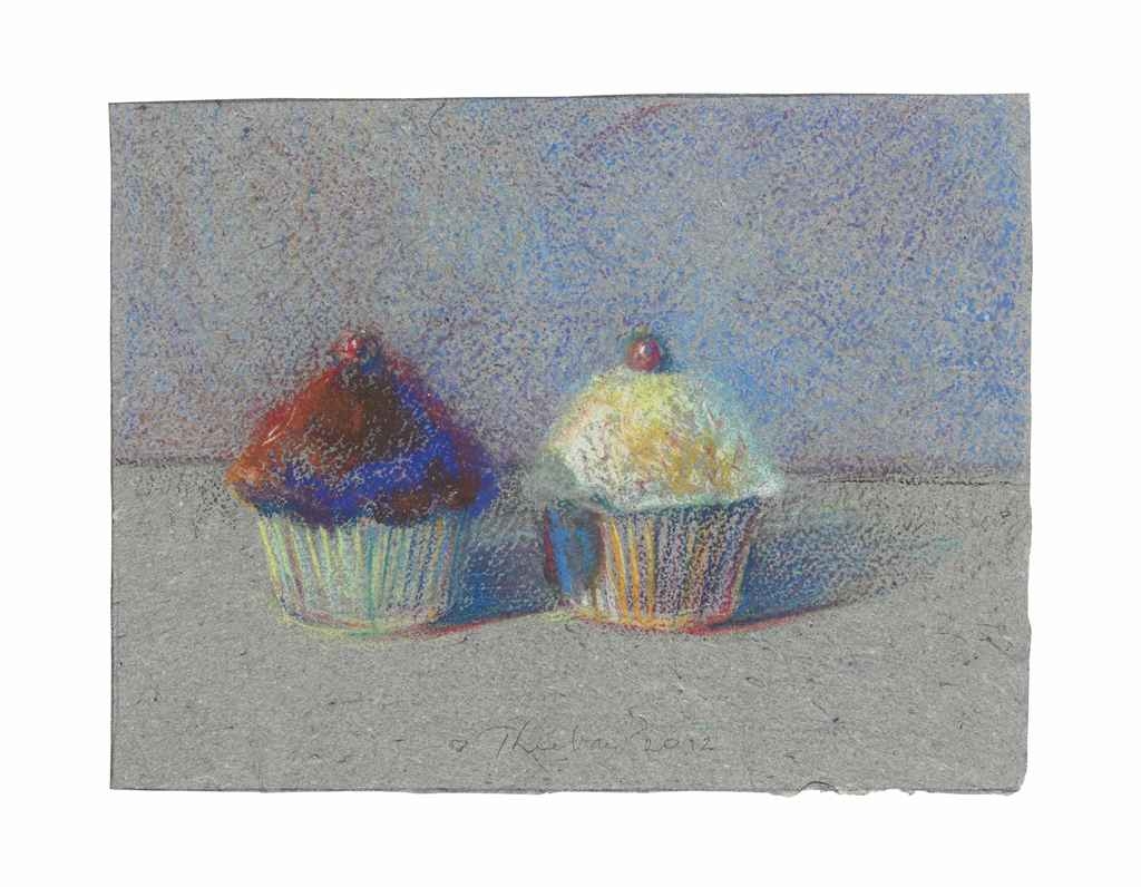 Wayne Thiebaud | Two Cupcakes (2012) | MutualArt