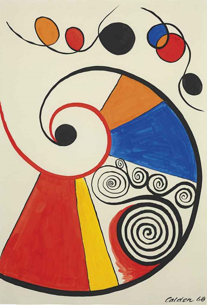 Alexander Calder | Nautilus and Loops (1968) | MutualArt