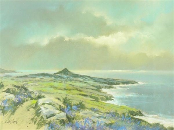 Keith Shone | land and coastalscape near St David`s Head | MutualArt