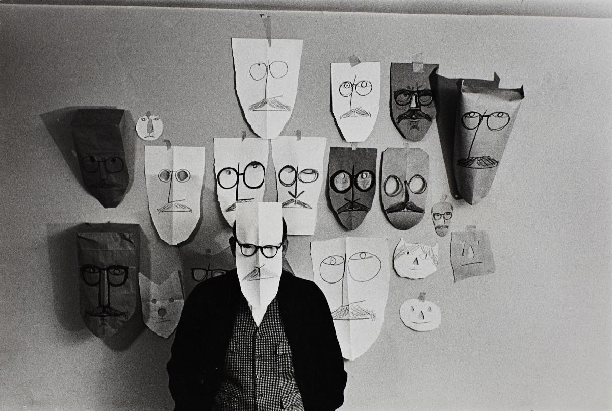 Inge Morath | Saul Steinberg (from the series Saul Steinberg Masks ...