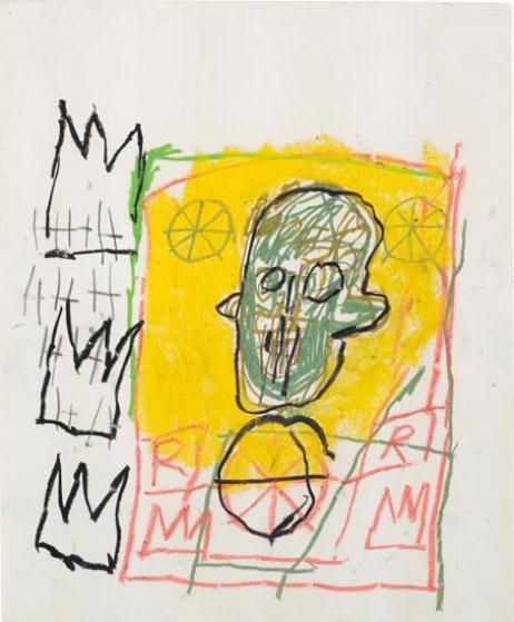 Jean-Michel Basquiat | Untitled (Mother/Father) (1981) | MutualArt