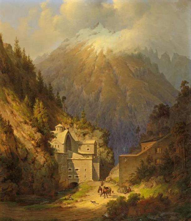 Peter Joseph Minjon | Village at the Mosel (1856) | MutualArt