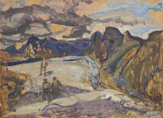 Frederick Horsman Varley | Mountain Climbers | MutualArt