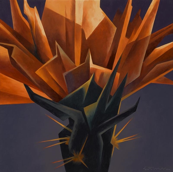 Ed Mell - Late light, Monument Valley, oil on canvas