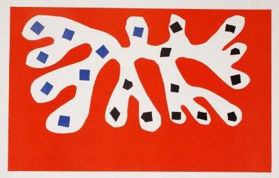 Henri Matisse | Algue blanche sur fond rouge (1960) | MutualArt