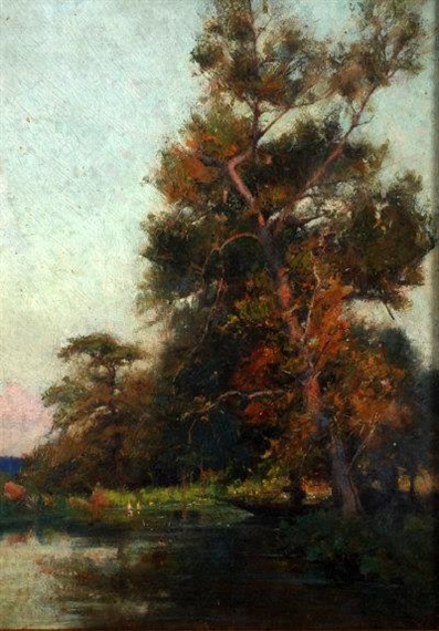 Arthur Meade | Tree by the River | MutualArt