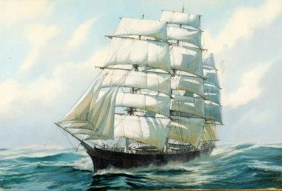 Geoffrey Huband | Clipper in Full Sail | MutualArt