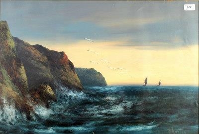 H. Martin | Shipping off the West Country Coast | MutualArt