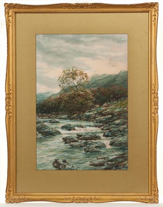 John Hamilton Glass | 2 WORKS; A MOUNTAIN STREAM, ALVA and BINNS WATER ...