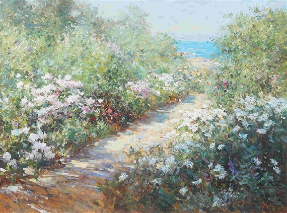 Wilson Chu | SUMMER PATH TO THE SEA | MutualArt