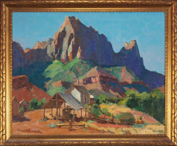 Franz Bischoff | The Watchman, Zion National ParkUtah (Circa 1925 ...