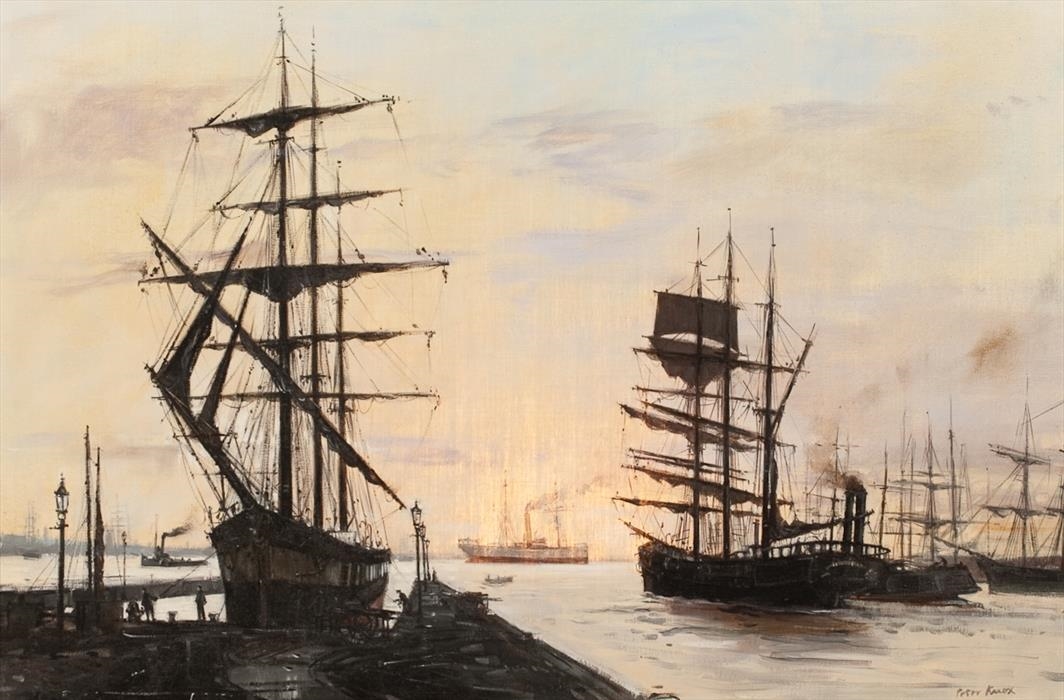Peter Knox | BOATS IN A HARBOUR | MutualArt