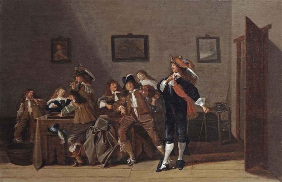 Dirck Hals | An interior with an elegant company making merry (1640 ...
