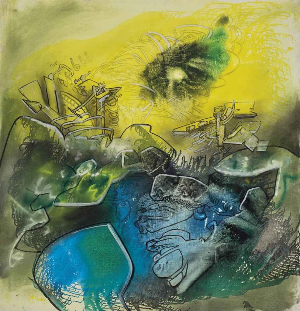 Roberto Matta | Untitled (Circa 1973) | MutualArt