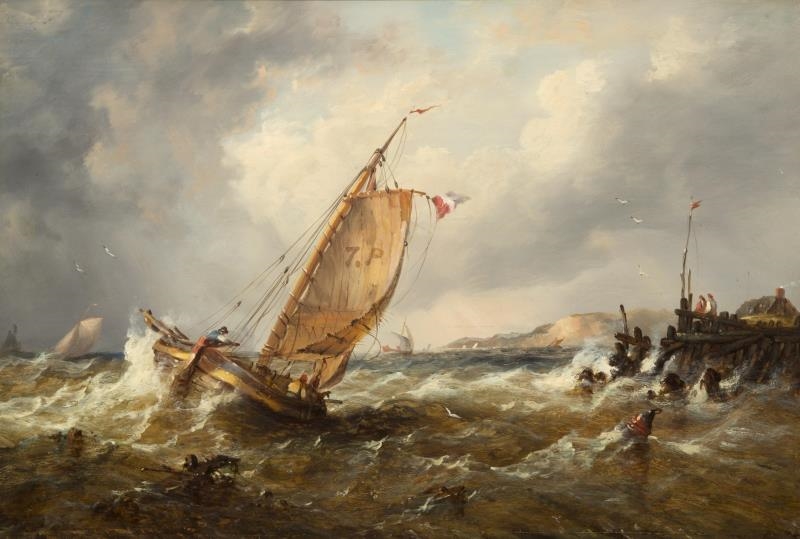 John Moore | Ipswich docks by moonlight | MutualArt