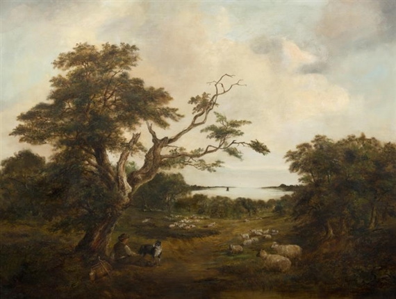 Robert Burrows | A view of the River Orwell (1878) | MutualArt