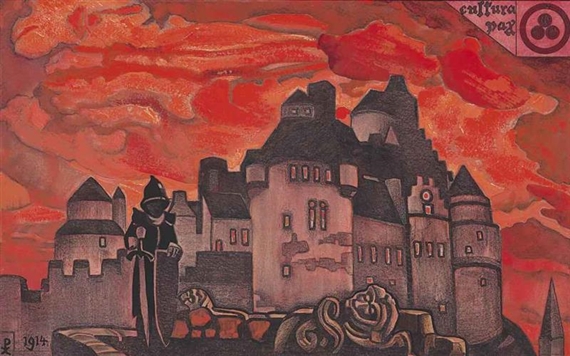 Nicholas Roerich | Conflagration (1914) | MutualArt