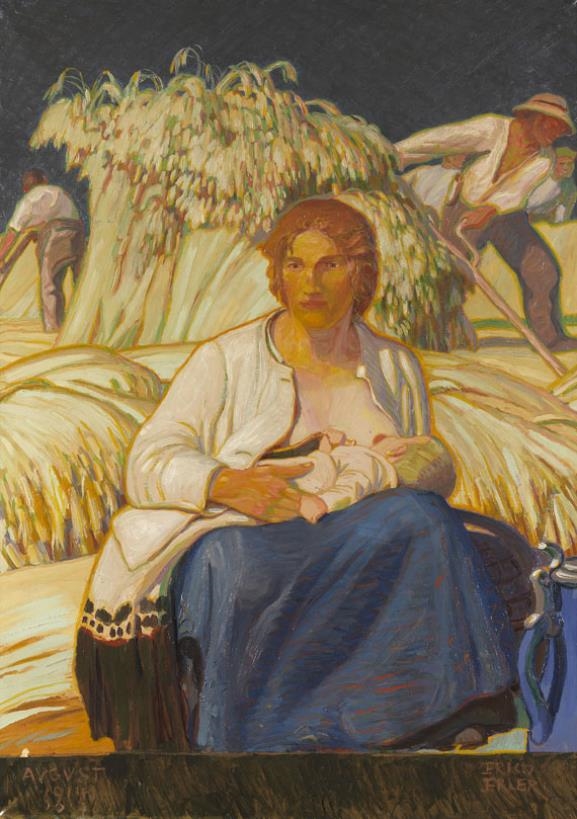 Erich Erler-Samaden | Kornernte (1914) | MutualArt