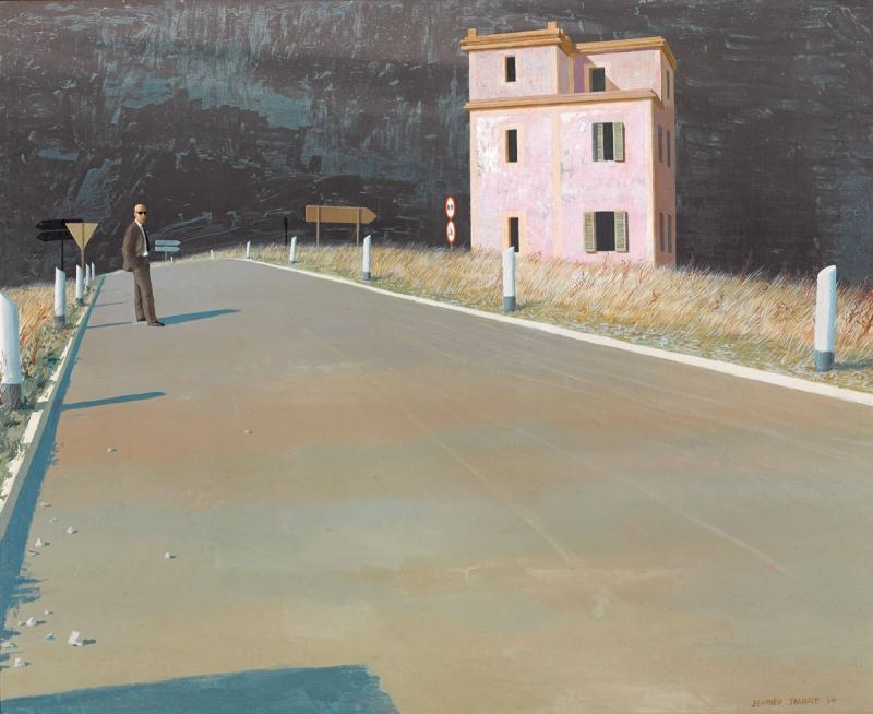 Jeffrey Smart | Study for Satellite Receiver (1974) | MutualArt