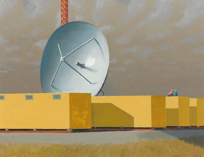 Jeffrey Smart | Study for Satellite Receiver (1974) | MutualArt