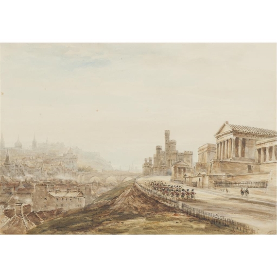 James Orrock | EDINBURGH FROM BURNS' MONUMENT (1892) | MutualArt
