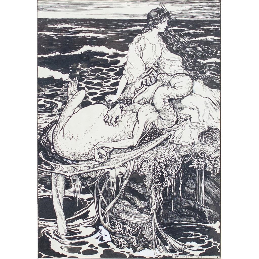 Arthur Rackham | Two red squirrels in a tree | MutualArt