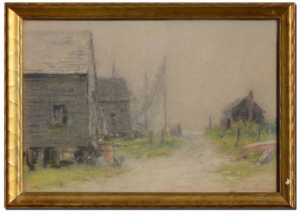 Louis Doyle Norton | Fish Shacks (1935) | MutualArt