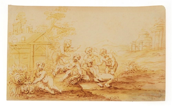 Henry Howard | Drawing Of Frolicking Putti (1789) | MutualArt