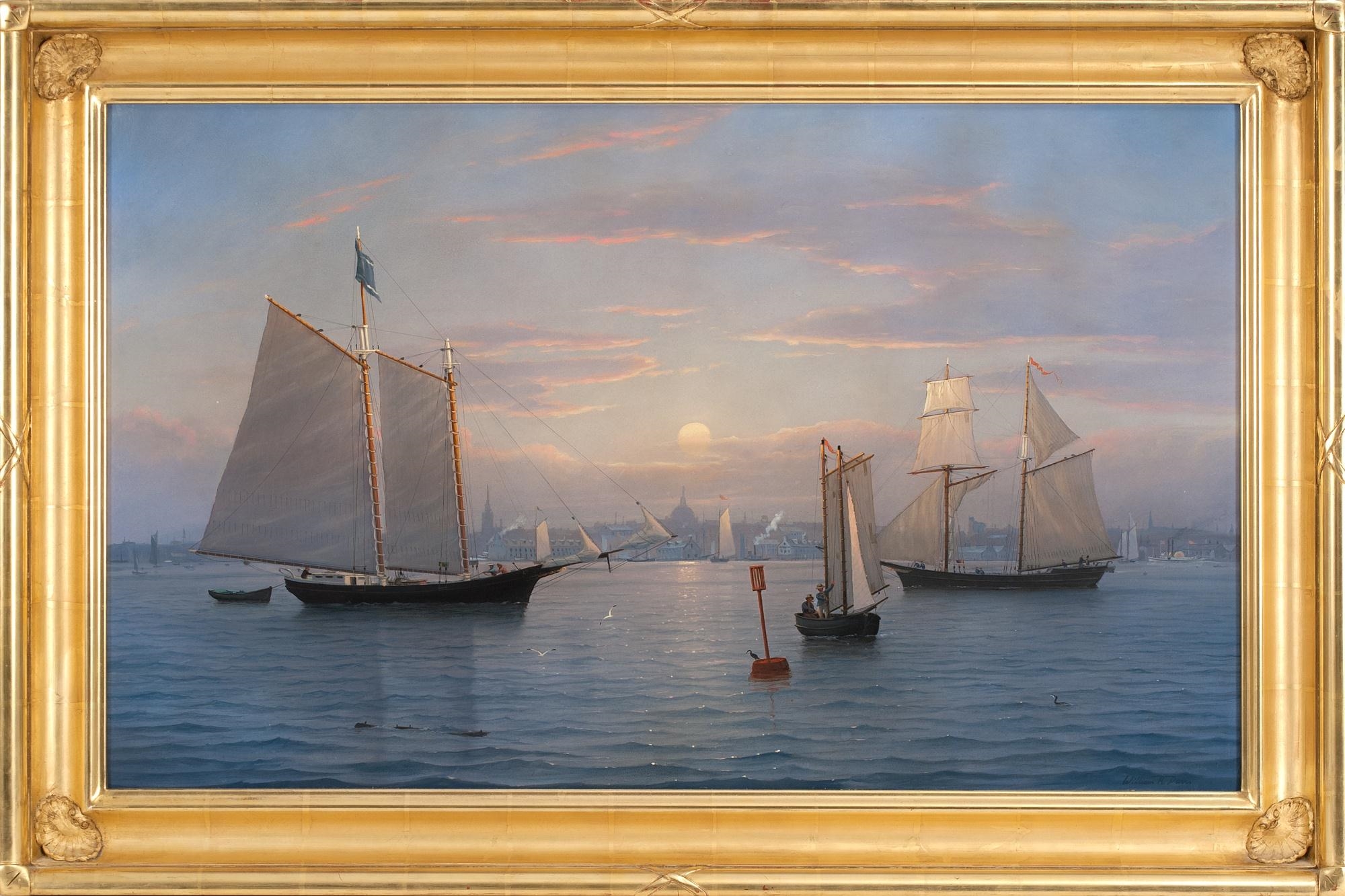 William Robert Davis | Sunset, Boston Harbor (1992) | MutualArt